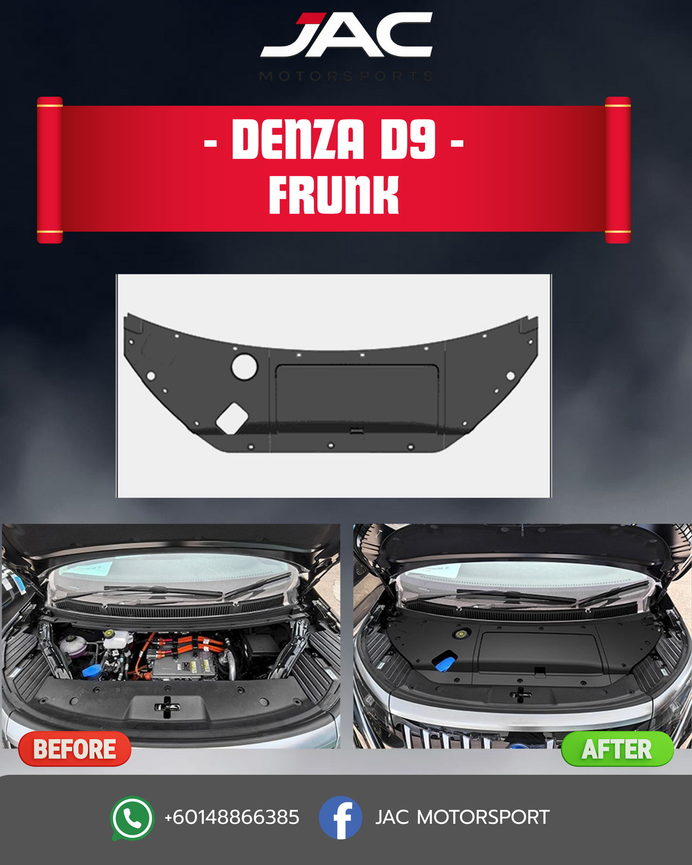 DENZA D9 FRUNK (RIGHT HAND DRIVE) – JAC MOTORSPORT
