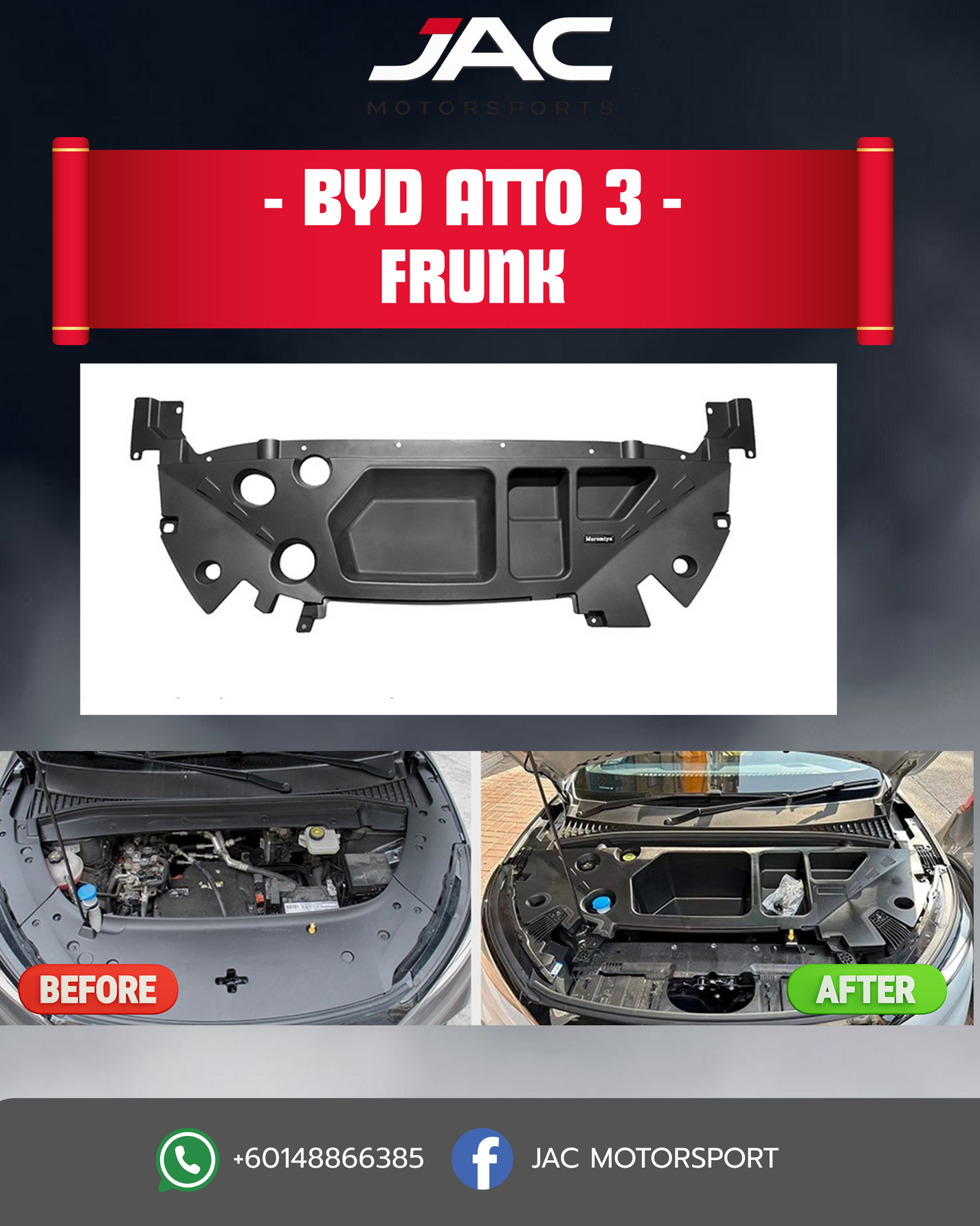 BYD ATTO 3 FRUNK (RHD) – JAC MOTORSPORT