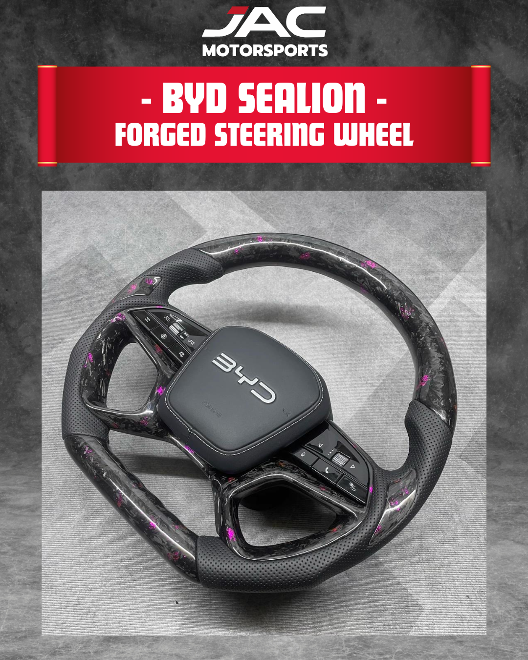BYD SEALION 7 FORGED STEERING WHEEL – JAC MOTORSPORT