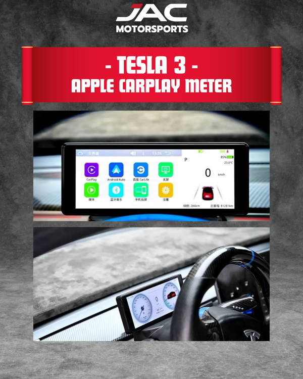 TESLA MODEL 3 APPLE CARPLAY METER – JAC MOTORSPORT